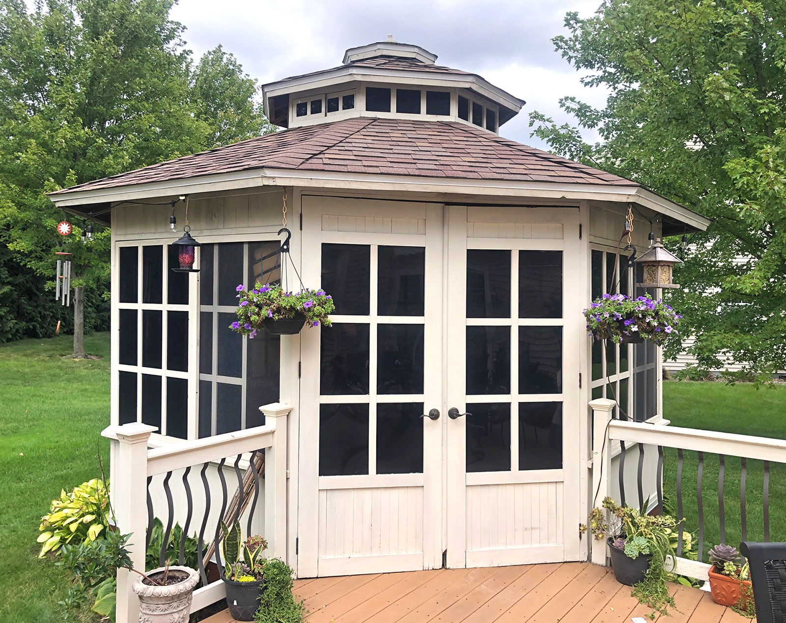 Octagonal Gazebo: Sunroom Wood Gazebo Kit for Sale