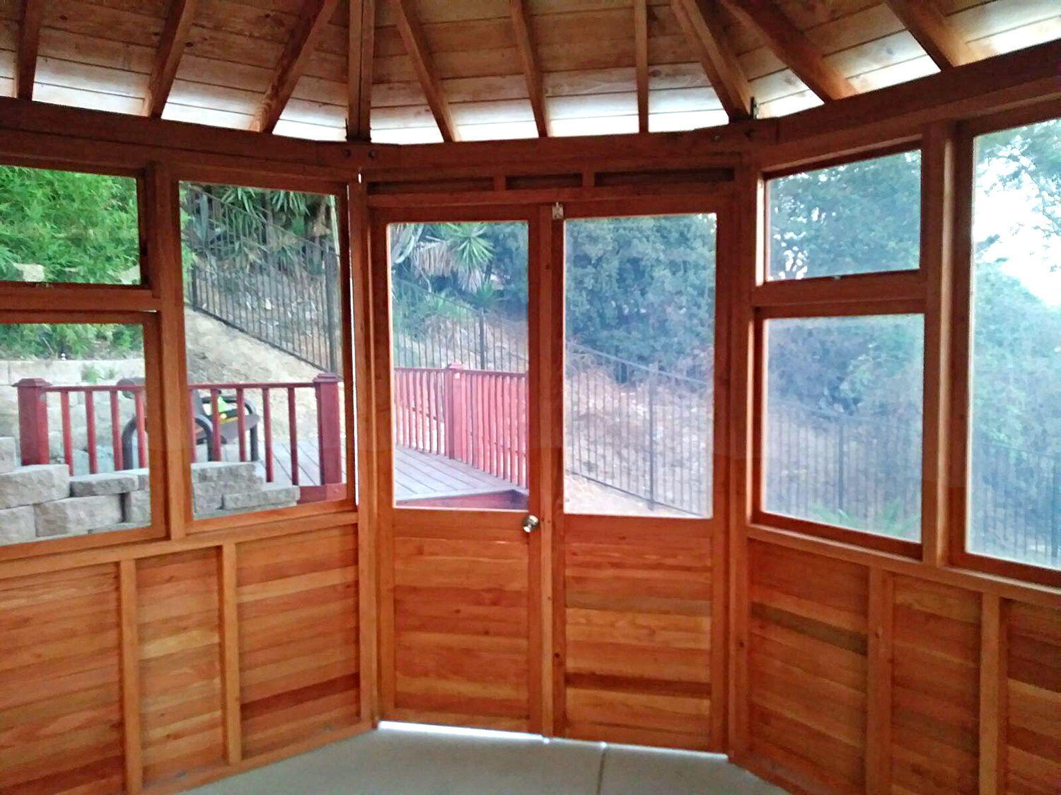 Octagonal Gazebo: Sunroom Wood Gazebo Kit for Sale