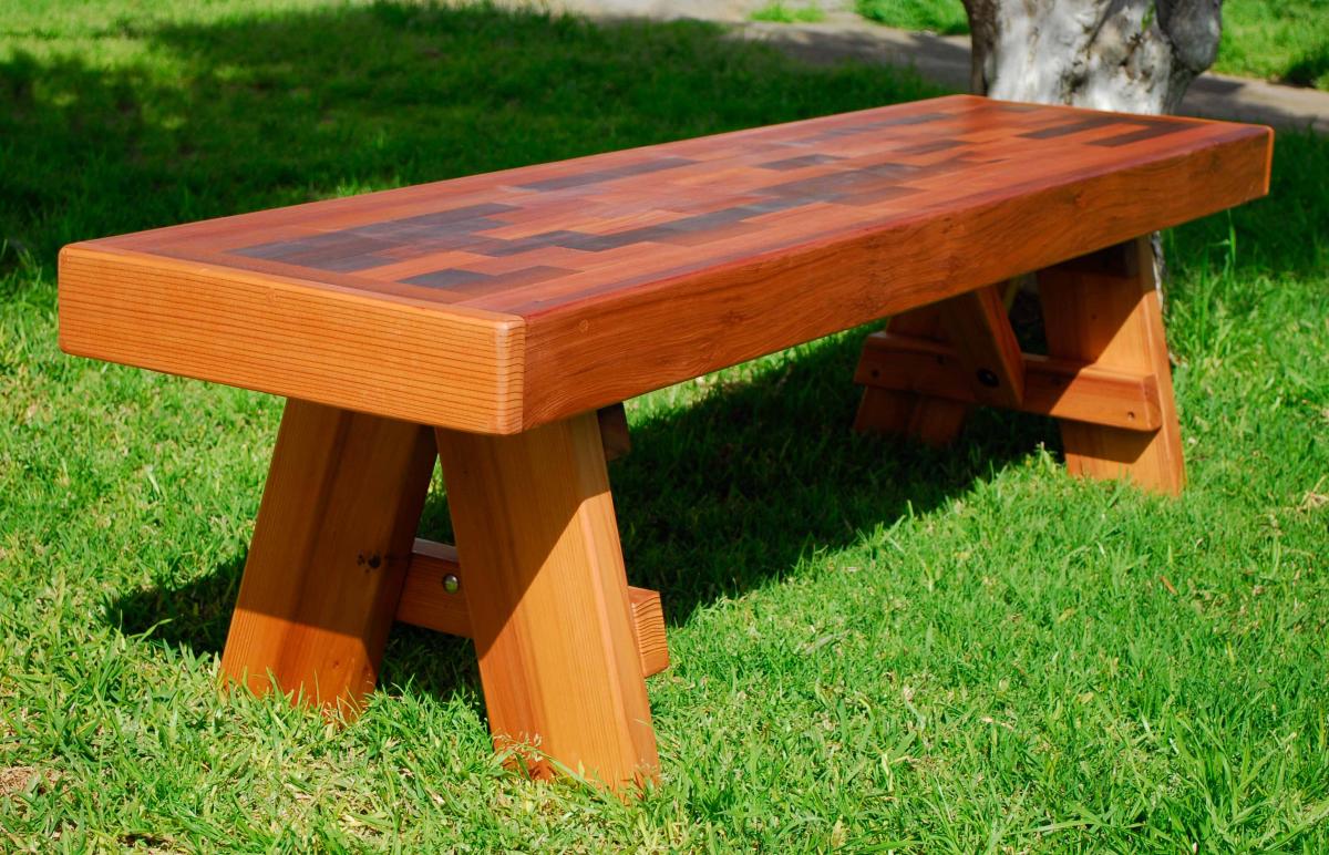 Parquet Wooden Bench