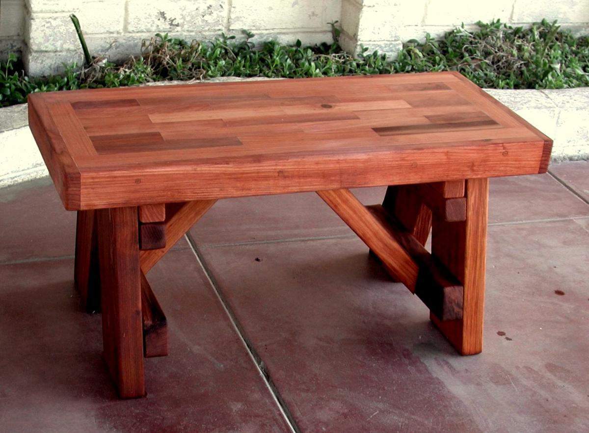 Parquet Wooden Bench