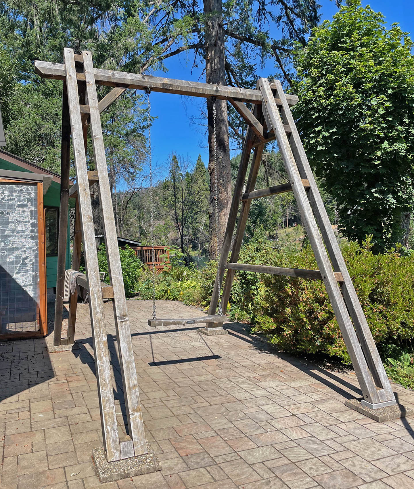 Rory's Armchair Swing Set - Redwood swings| Forever Redwood