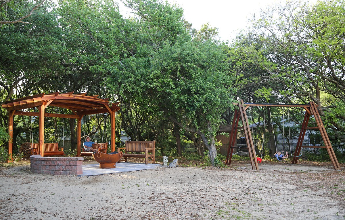 Rory's Giant Playground Swing Set | Forever Redwood