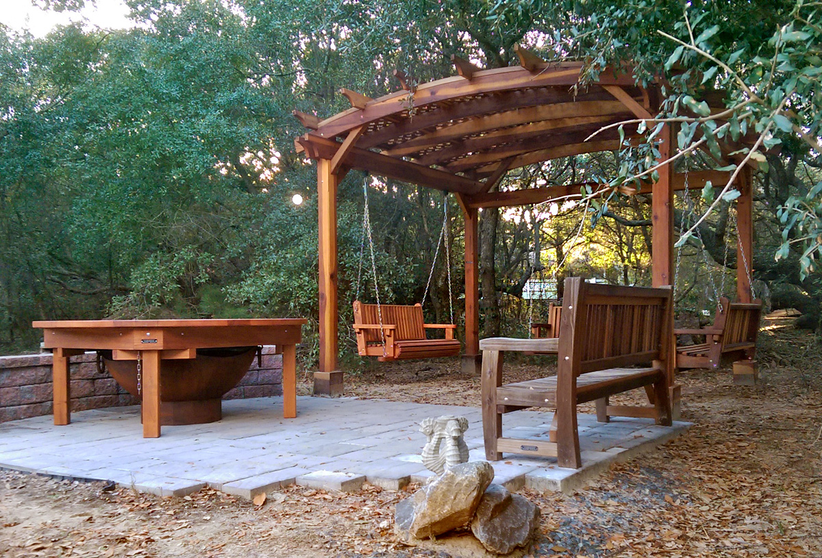 Durable Outdoor Patio Table, Custom Wood Round Tables