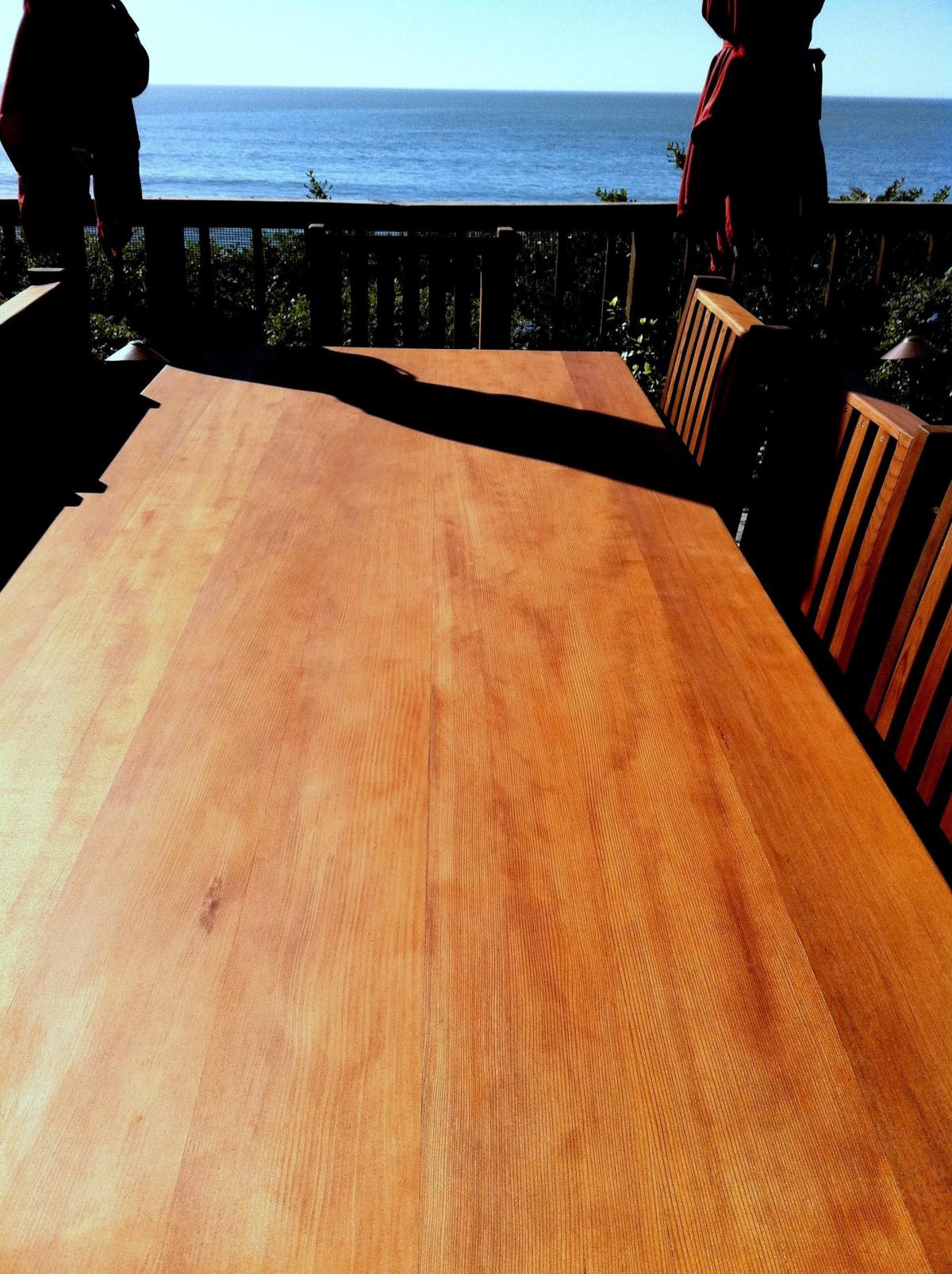 Redwood Patio Table: Custom Made Redwood Dining Tables