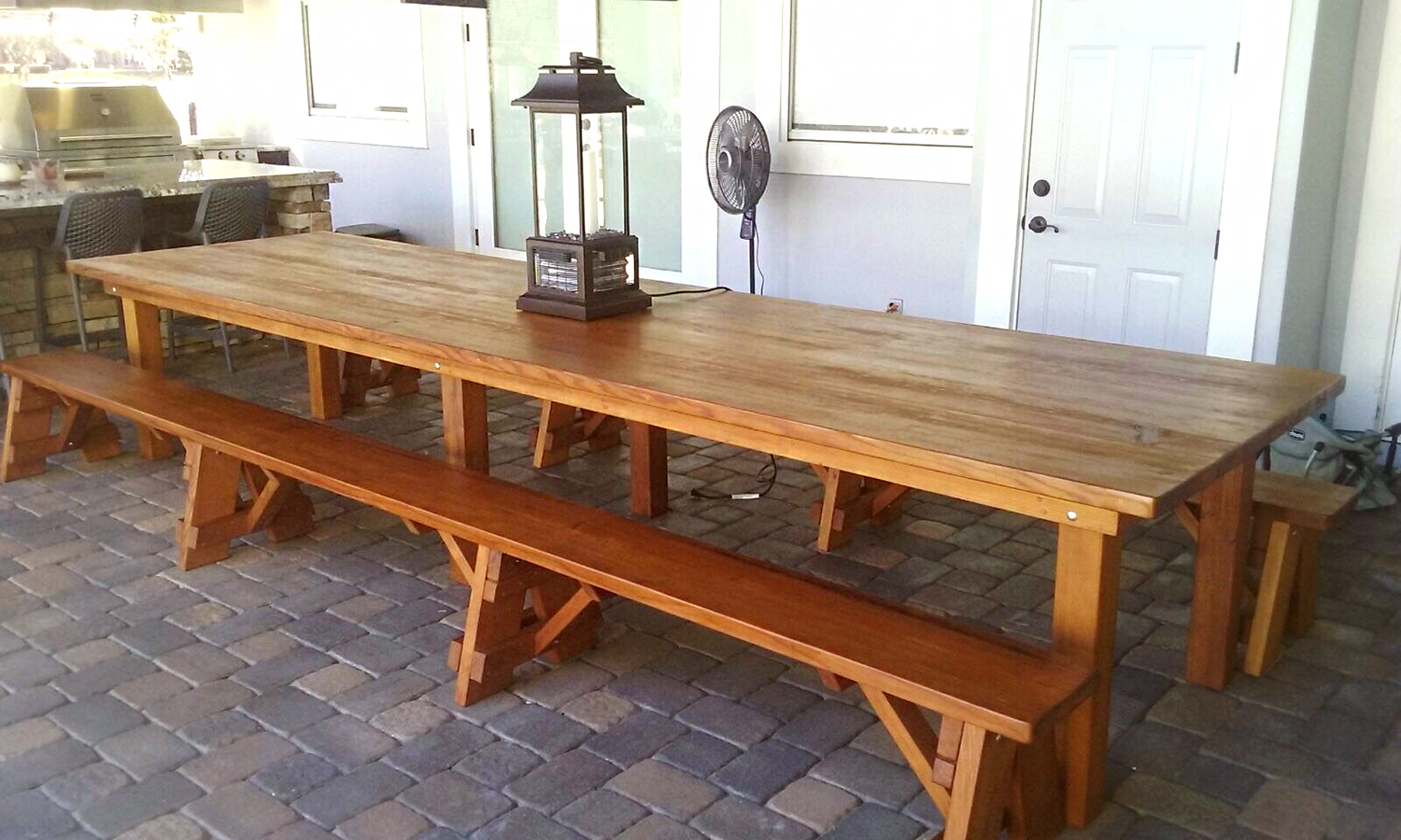 Redwood Patio Table: Custom Made Redwood Dining Tables