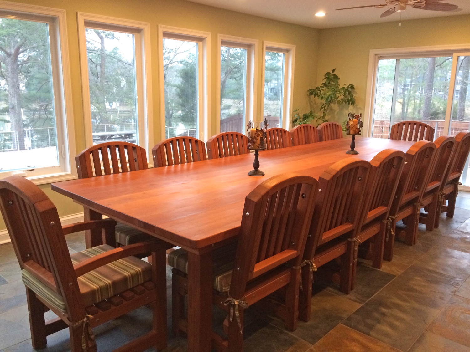 Redwood Patio Table: Custom Made Redwood Dining Tables