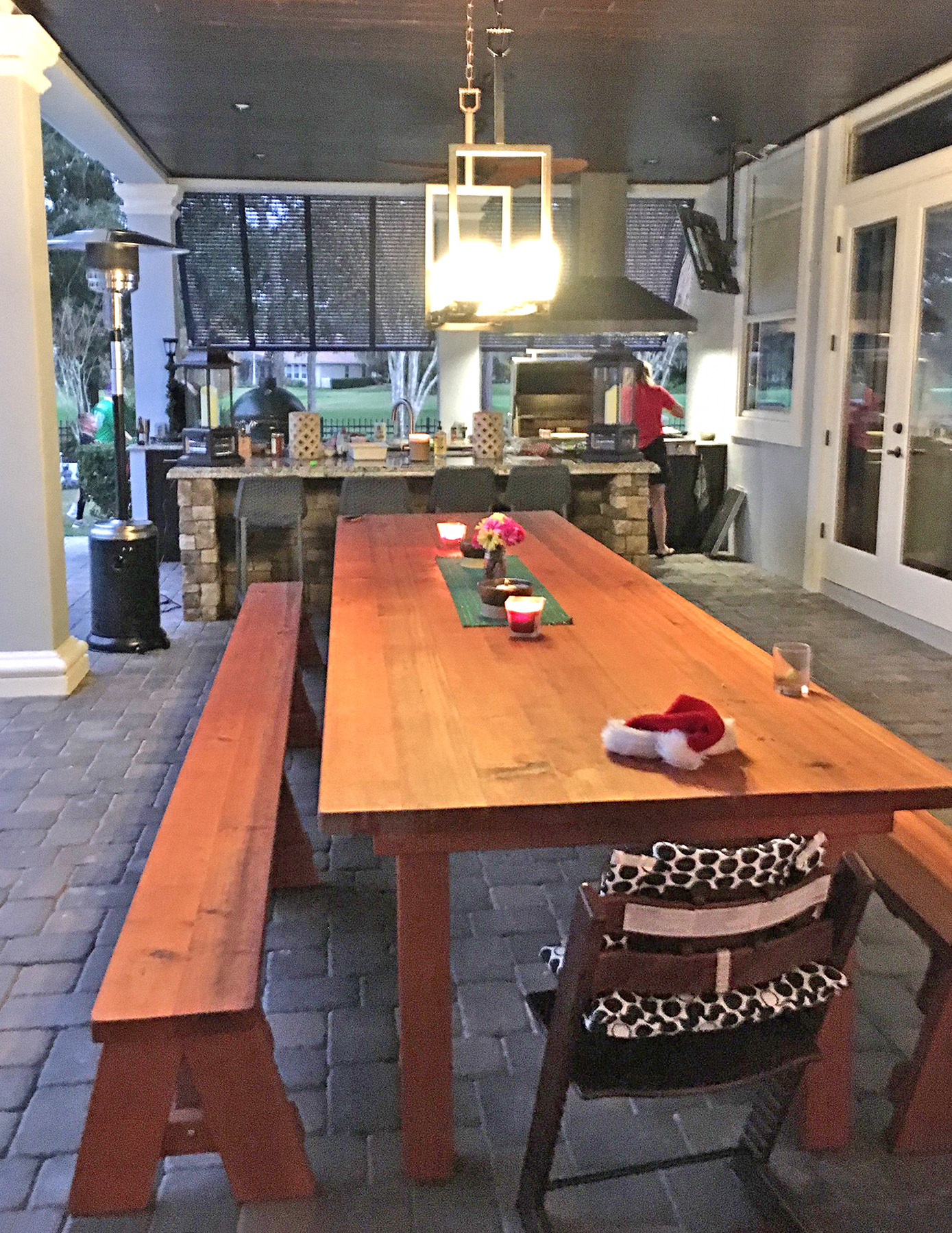 Redwood Patio Table: Custom Made Redwood Dining Tables