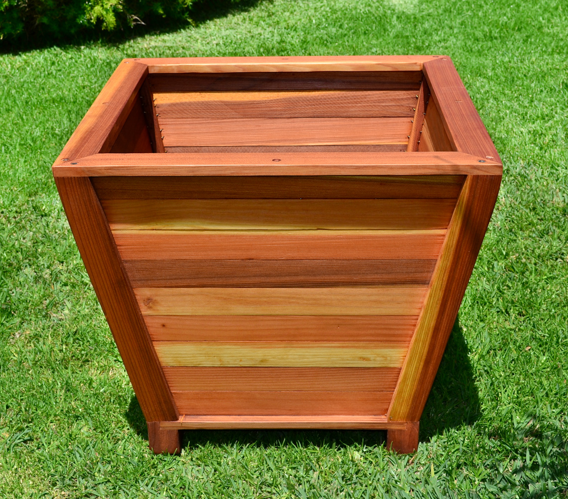 The Tapered Planters, Built to Last Decades | Forever Redwood