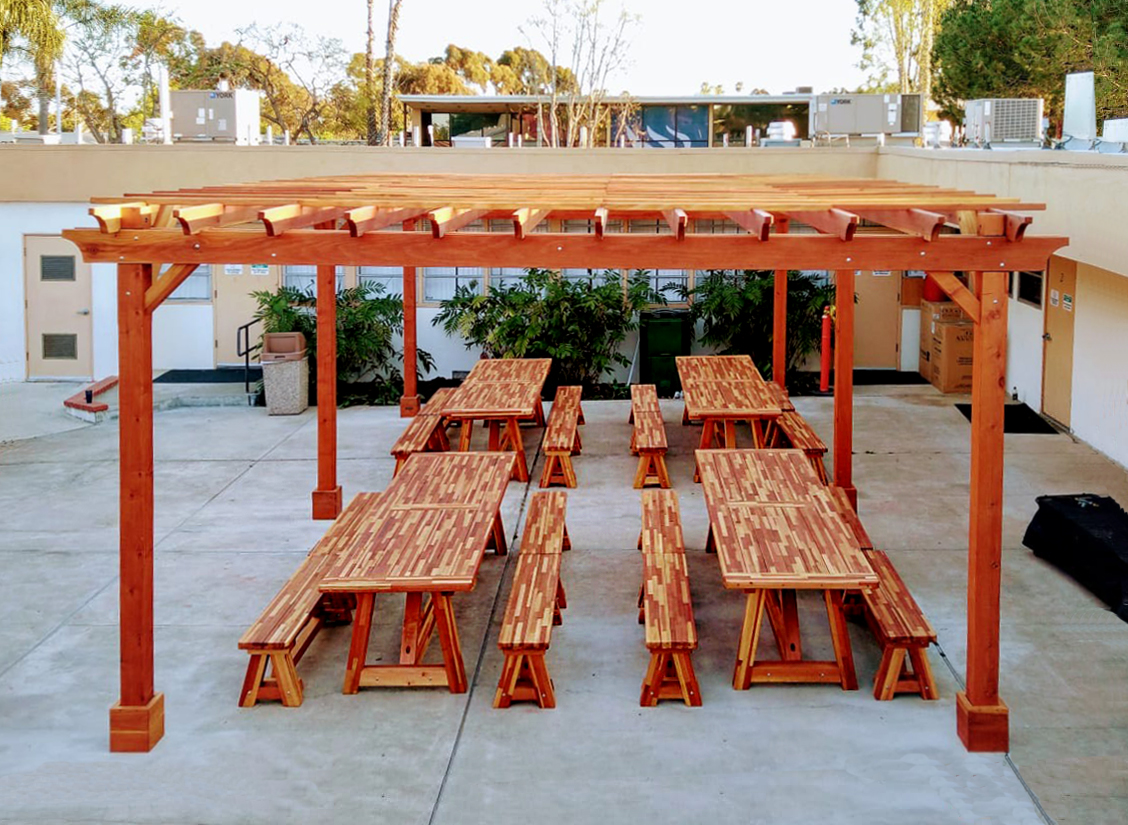 Classic Redwood Patio Table | ForeverRedwood