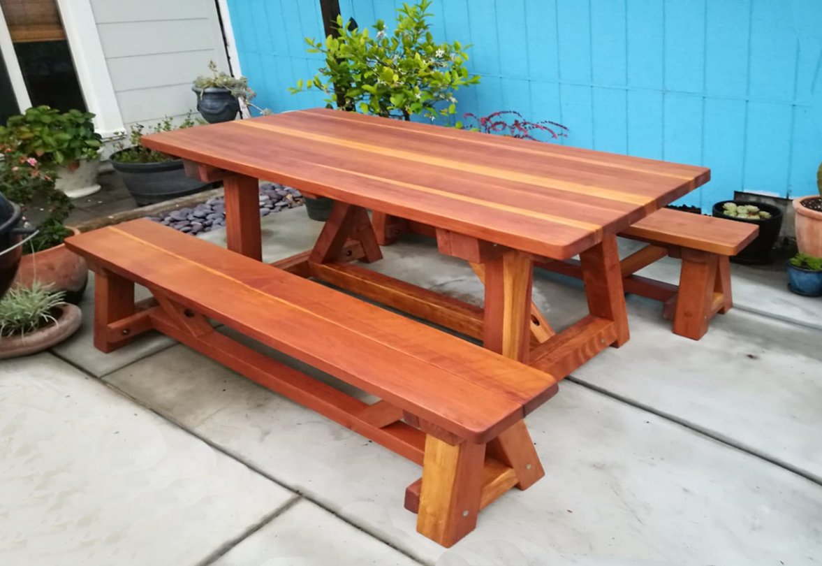 Classic Redwood Patio Table | ForeverRedwood