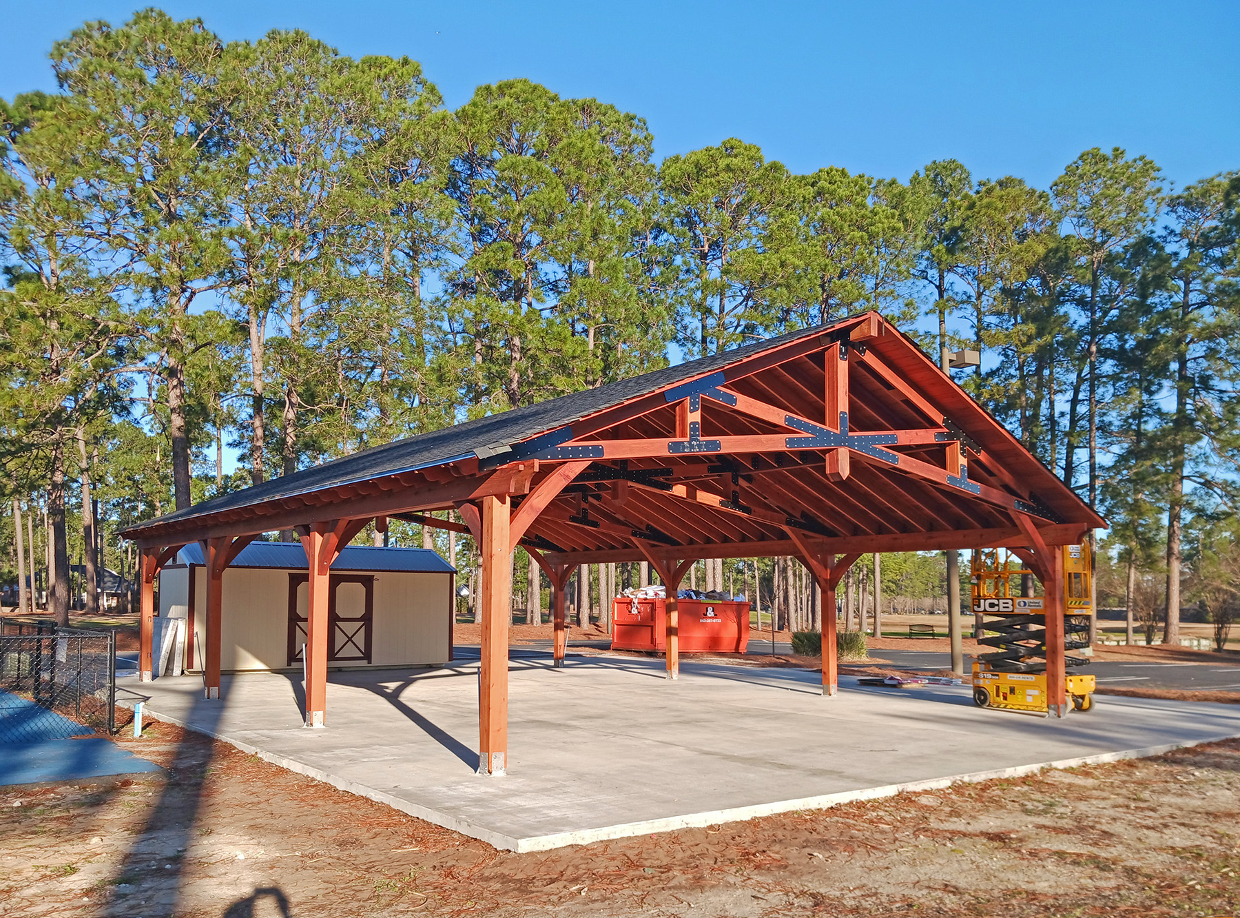 Esther Scissor Truss Pavilion | Forever Redwood