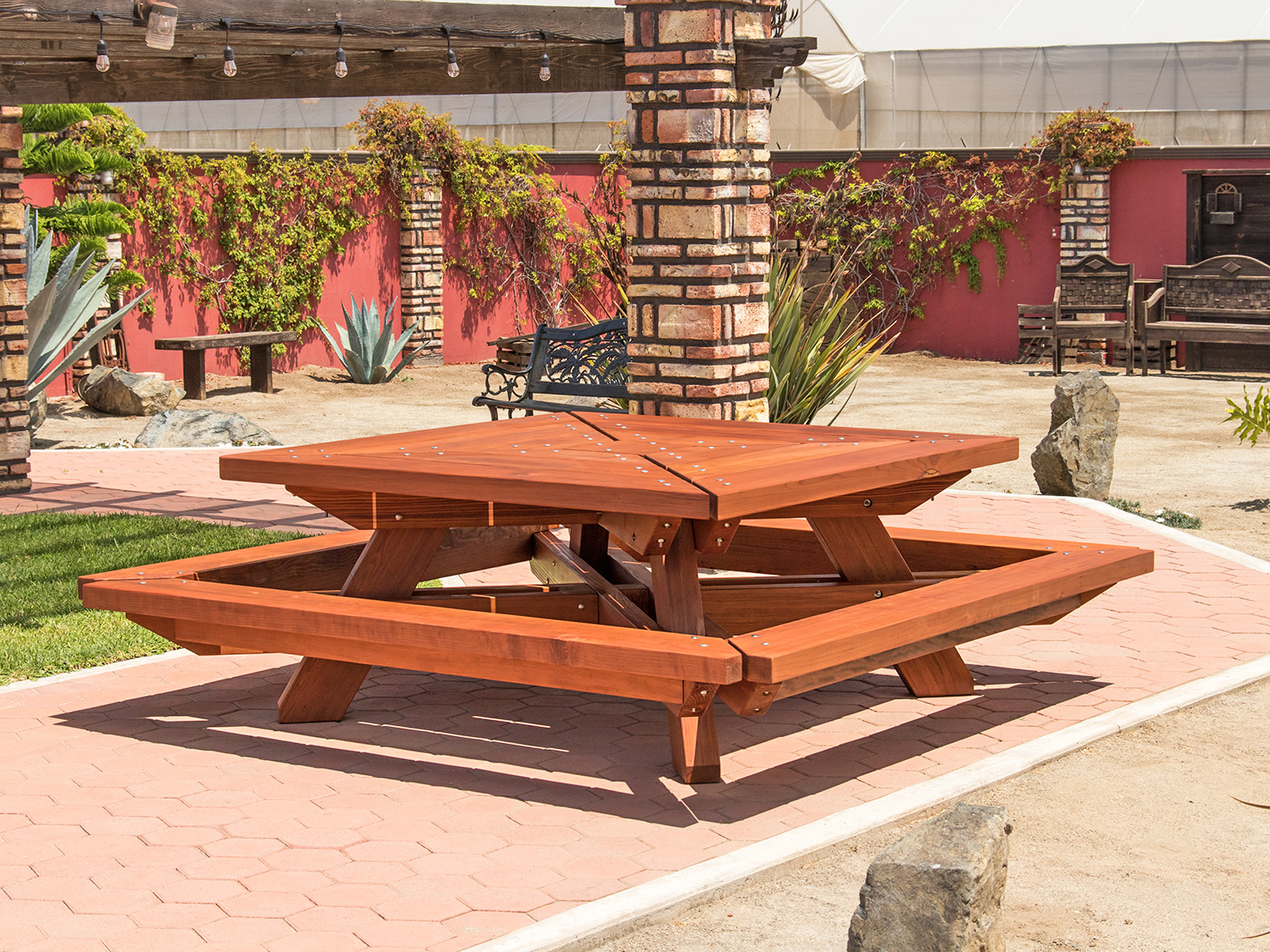 Sea Ranch Picnic Table, Customize your Redwood Table