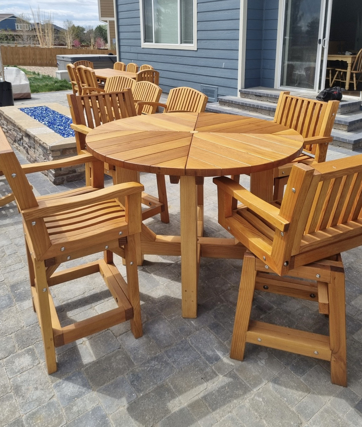 Sunset Patio Table, Built to Last Decades | Forever Redwood
