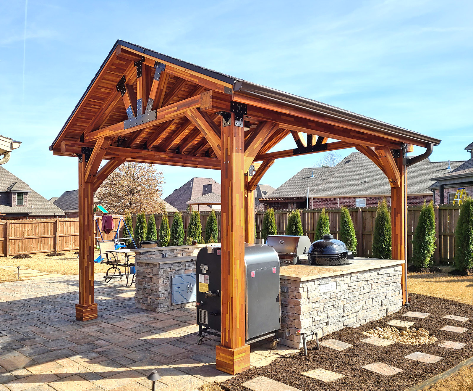 The Thick Timber Toledo Wood Pavilions | Forever Redwood