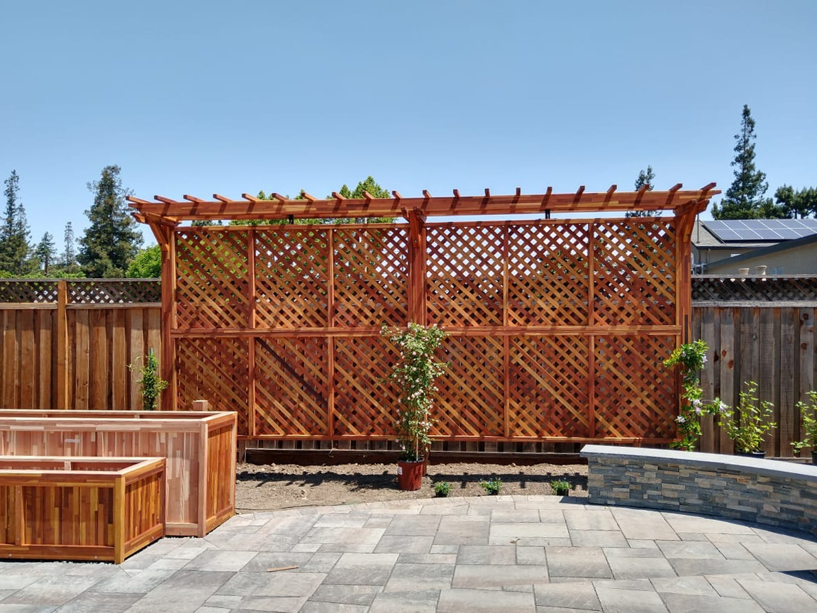 Two-Post Wood Arbor | Forever Redwood
