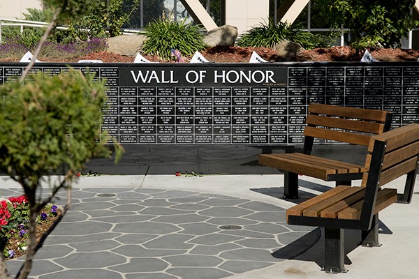 Veterans Wood Bench
