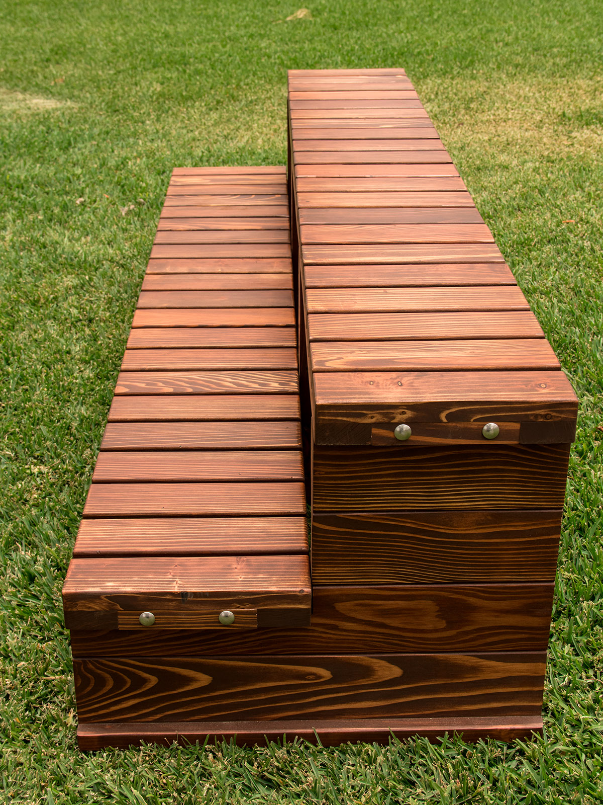 Redwood Spa Steps, Wooden Steps Made of Redwood