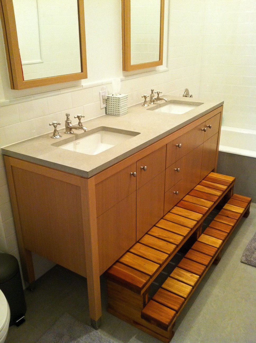 Wooden Spa Steps - Wooden Step | Forever Redwood