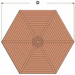 Hexagonal Park Pavilion: Custom Made Outdoor Wood Pavilion Kits