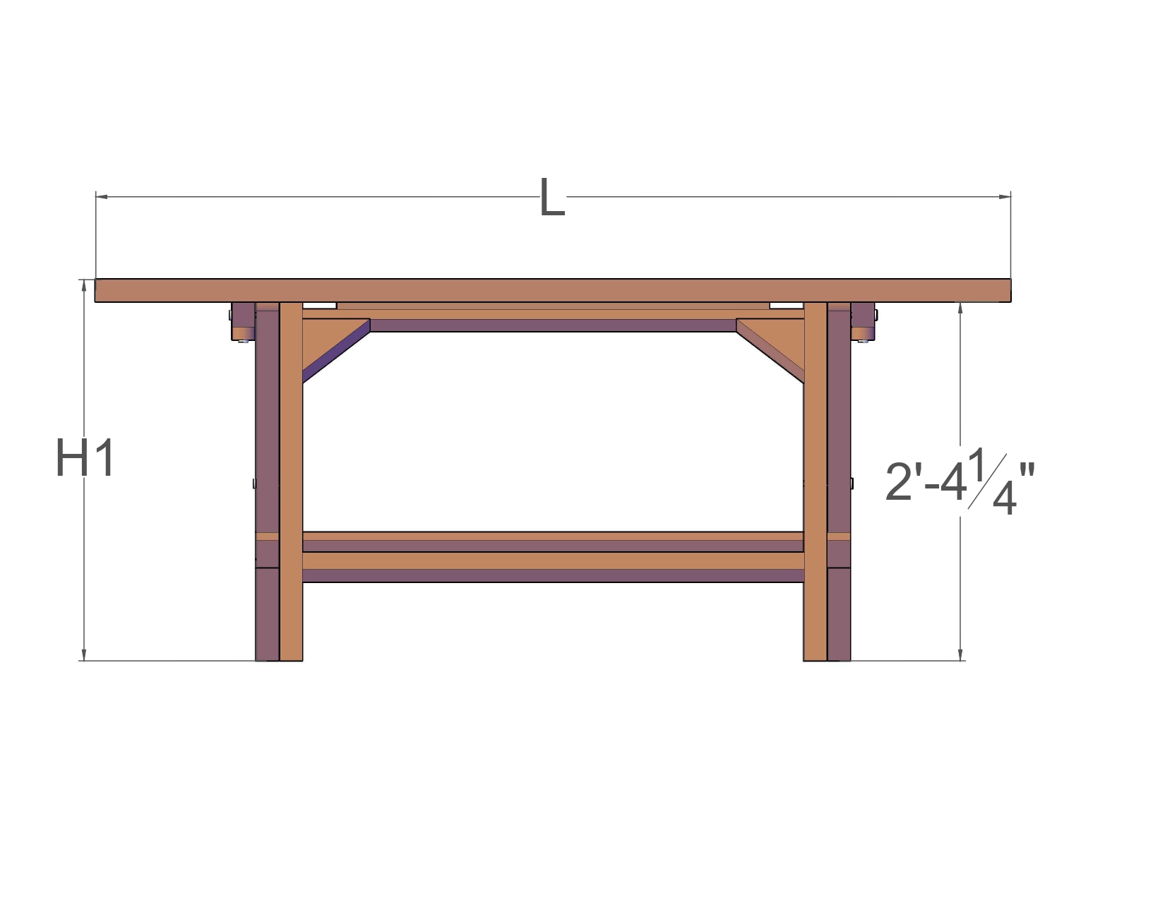 Outdoor Rectangular Folding Table - Dimensions & Drawings Outdoor Rectangular Folding Table - Dimensions & Drawings
