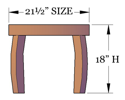 Custom Wood Side Table, Natural Redwood Side Tables